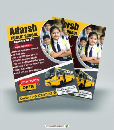 School pamphlets design CDR File - graphicbud.com