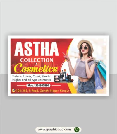 Cloth Store Visiting card Design - graphicbud.com