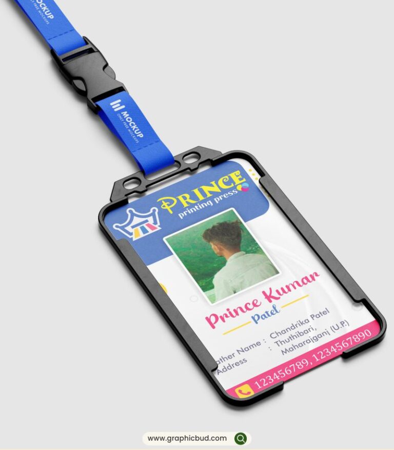 printiing press id card design - graphicbud.com