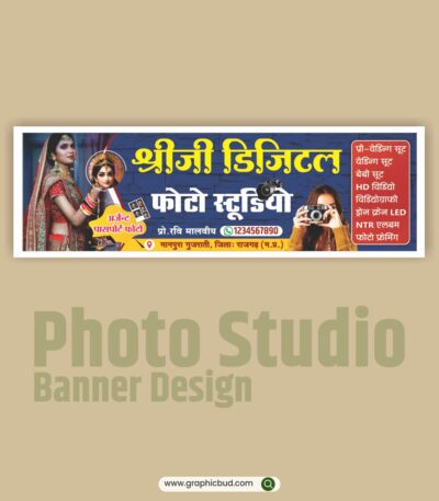 Photo studio Banner Design - graphicbud.com