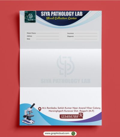 Pathology lab letterhead design - graphicbud.com