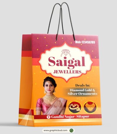 Patakha shop carry bag design - graphicbud.com