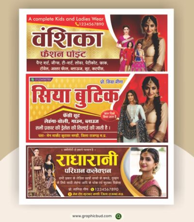 Cloth store banner design - graphicbud.com