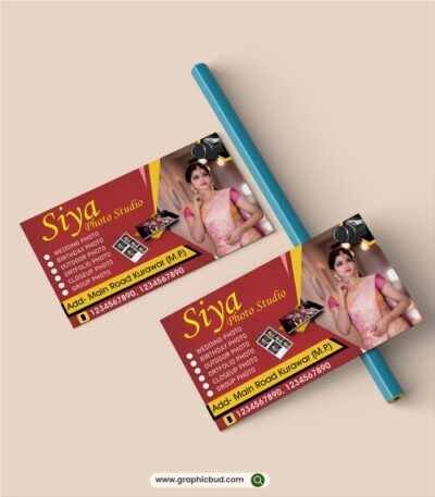 Photo studio visiting card design - graphicbud.com