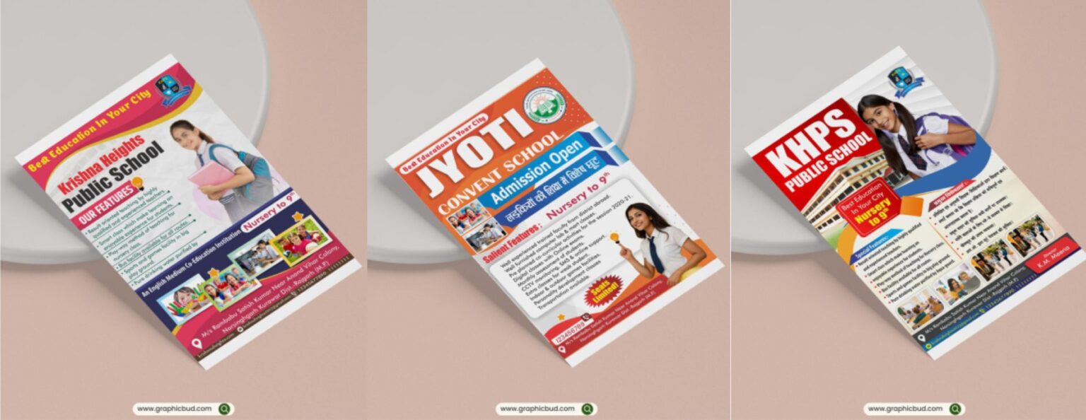 11 School Pamphlet Design Cdr File Pack - graphicbud.com