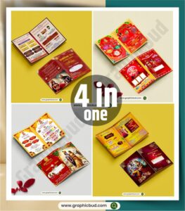 4 Multicolor Wedding Card Design CDR File - graphicbud.com