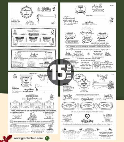 Premium Shaadi Card Design Template CDR - graphicbud.com